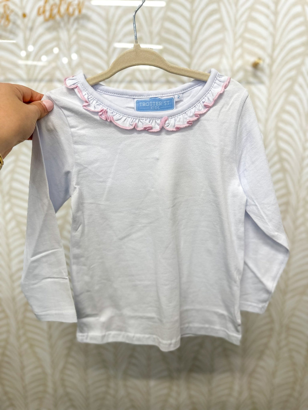 Vera Ruffle Top- Light Pink – Everyday EDEN Boutique & Gifts